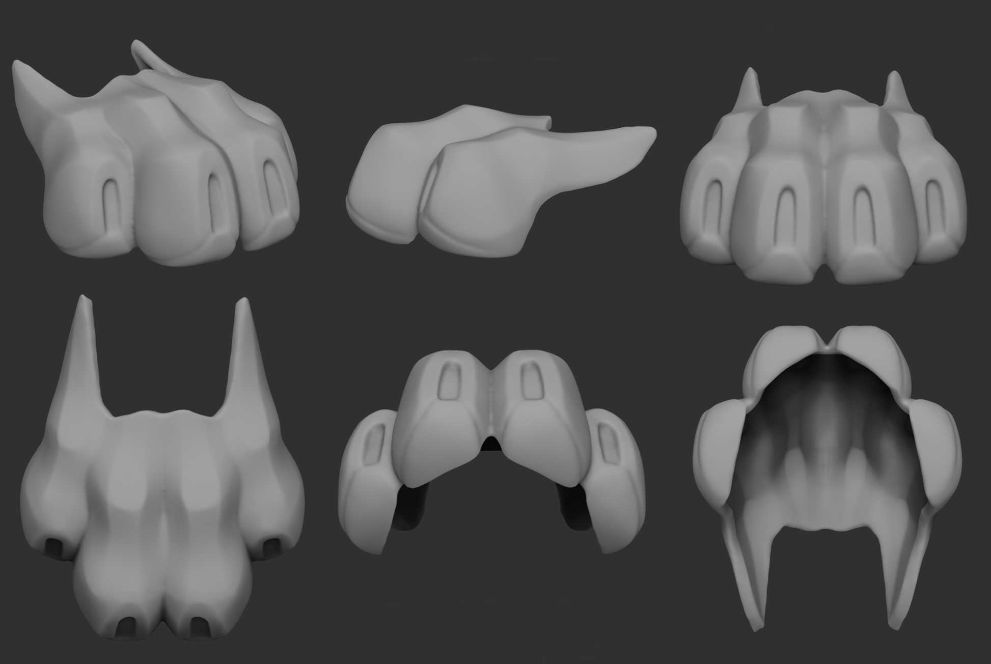 3D printed TPU paws/toes - Cat/Feline – Ligris Cybernetics