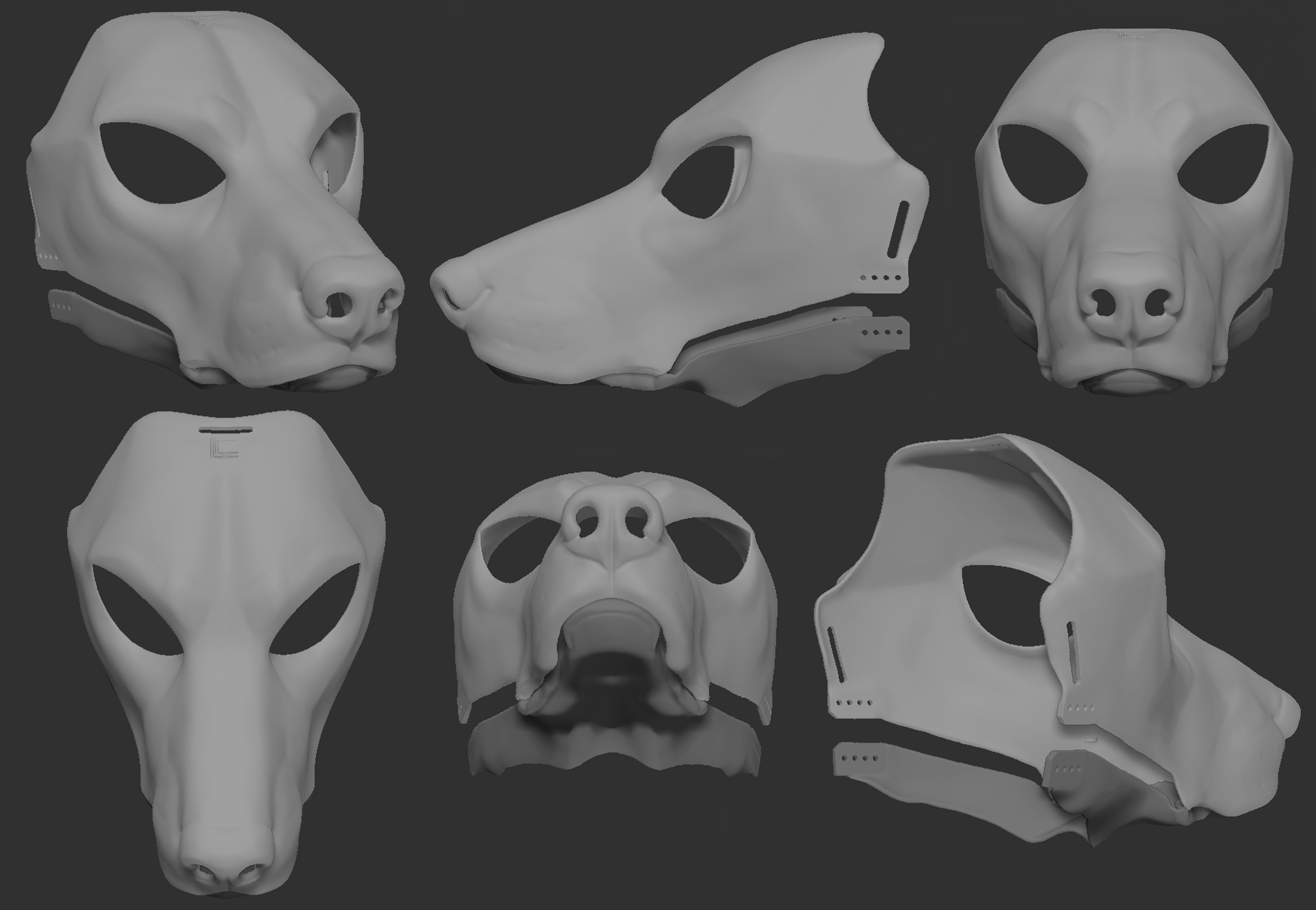Doberman/Domestic dog no. 2 - Head base – Ligris Cybernetics