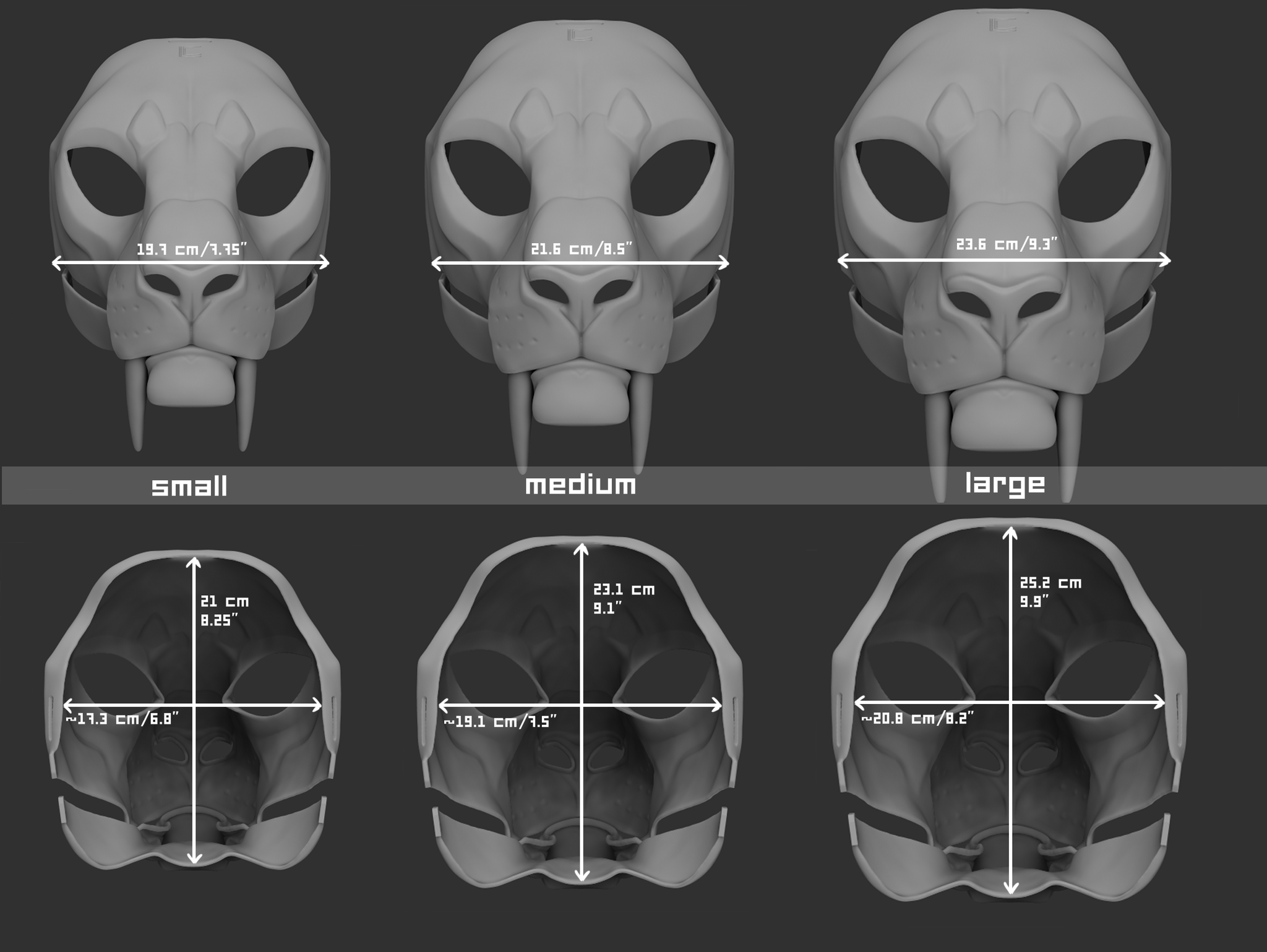 Smilodon/Sabertooth cat or tiger - Head base – Ligris Cybernetics