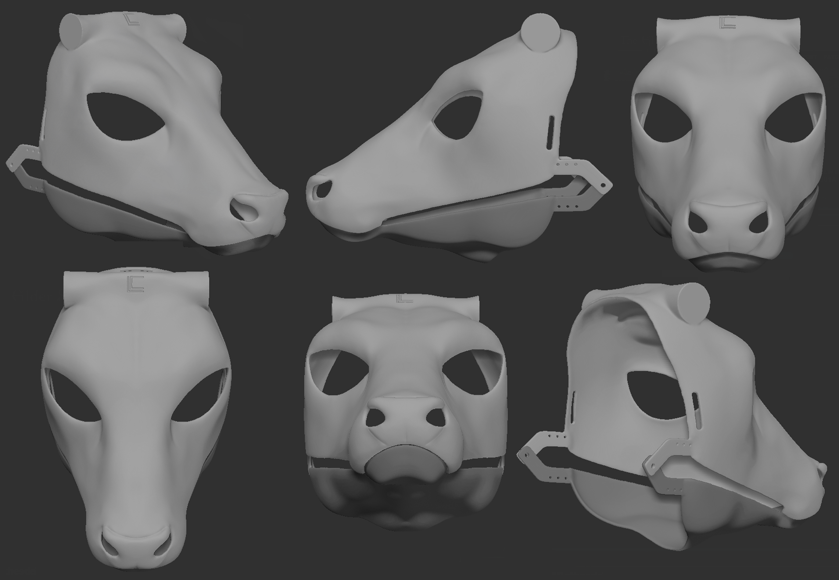 Cow/bull - Head base – Ligris Cybernetics